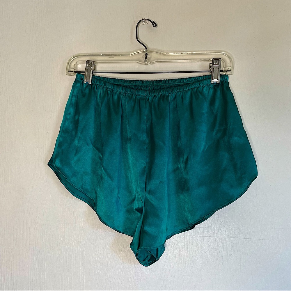 Vintage 80s Emerald Green Pj Set - Gem